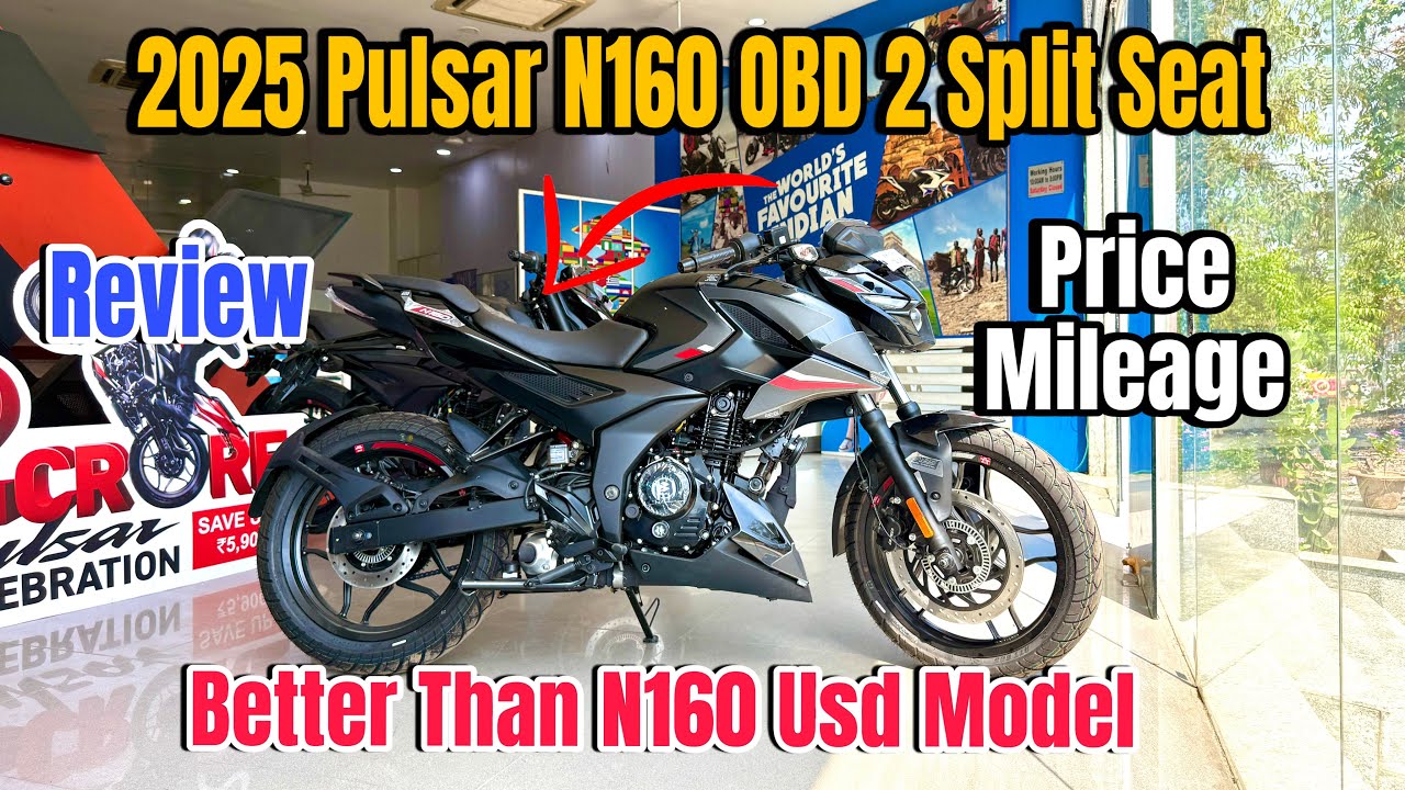 2025 Bajaj Pulsar N160 Obd 2 Split Seat Model Review || Price | Mileage ...