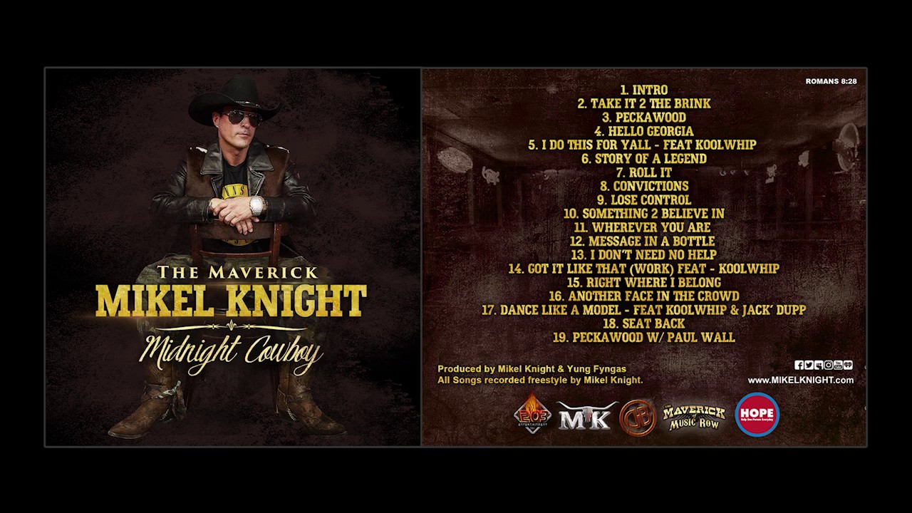 Mikel Knight "SEAT BACK" (Midnight Cowboy CD) country rap, urban ...