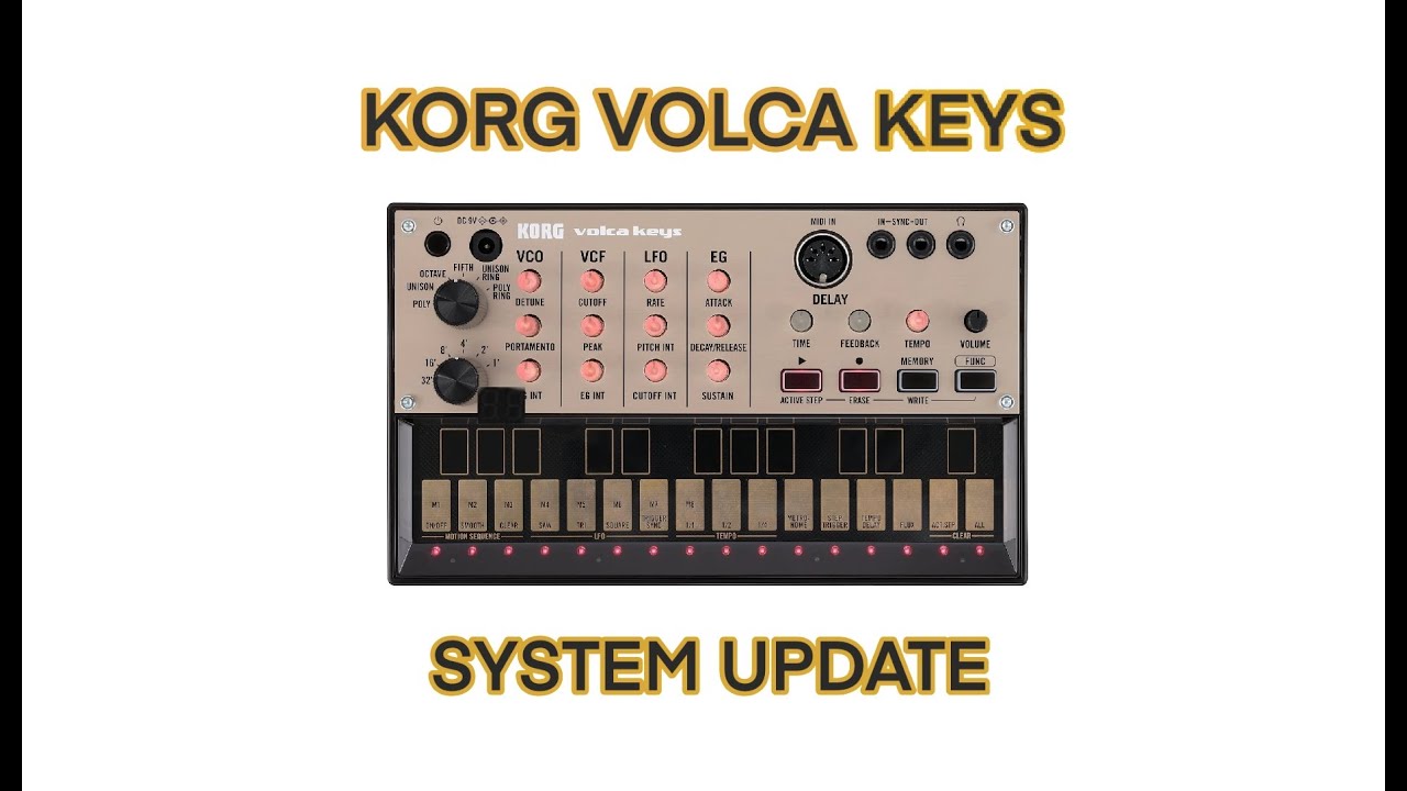Korg Volca Keys System Upade - YouTube