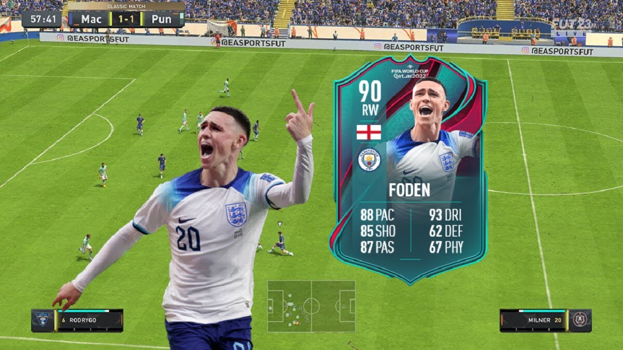 FIFA 23: 90 WORLD CUP TOTT PHIL FODEN REVIEW - THIS CARD IS A CHEAT ...