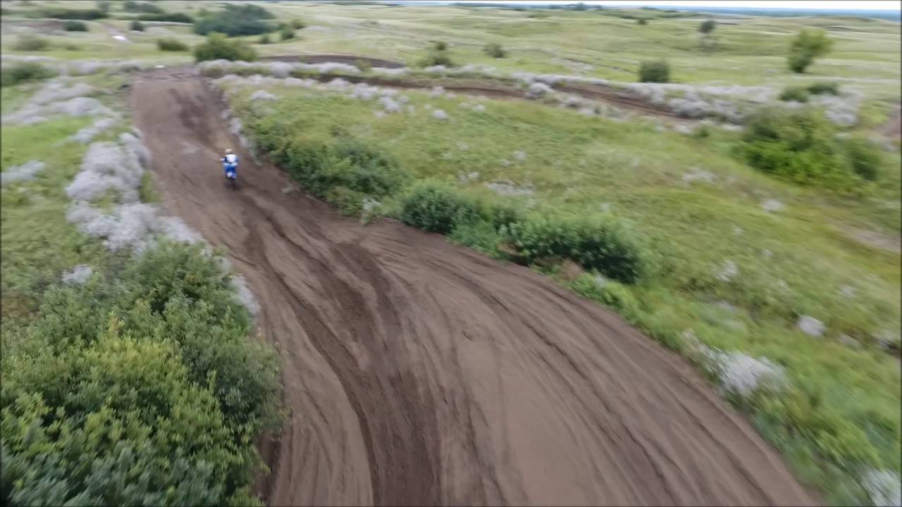 Saskatoon track n trail motocross drone footage - YouTube