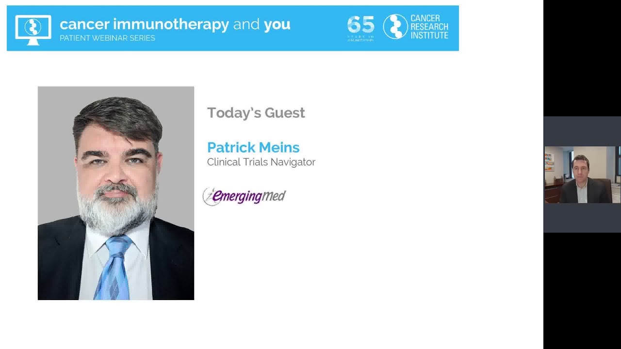 Finding an Immunotherapy Clinical Trial, with Patrick Meins - YouTube