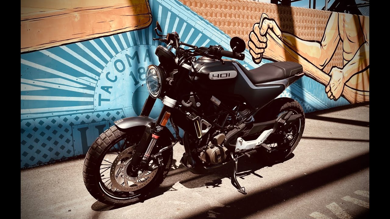 2020 Husqvarna Svartpilen 401 | Modified with custom turn signals - YouTube