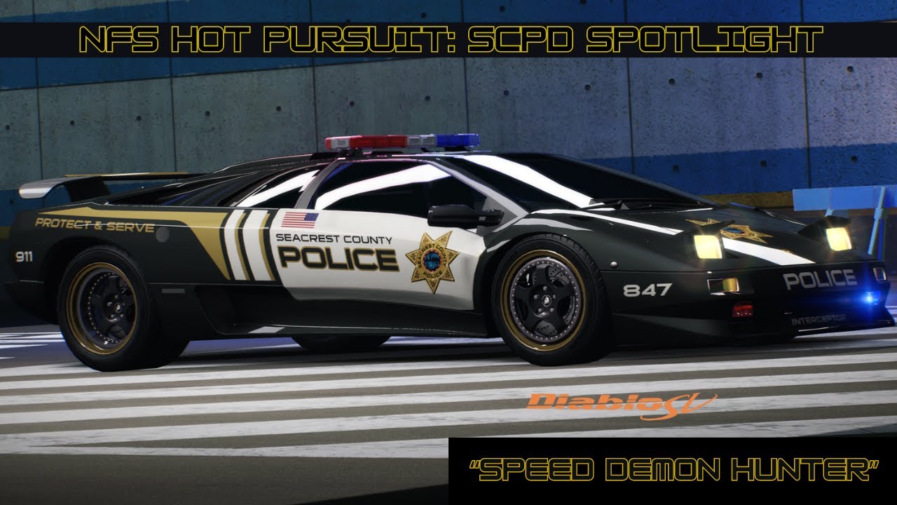 "The Speed Demon Hunter" Lamborghini Diablo SV vs NFS Hot Pursuit - YouTube