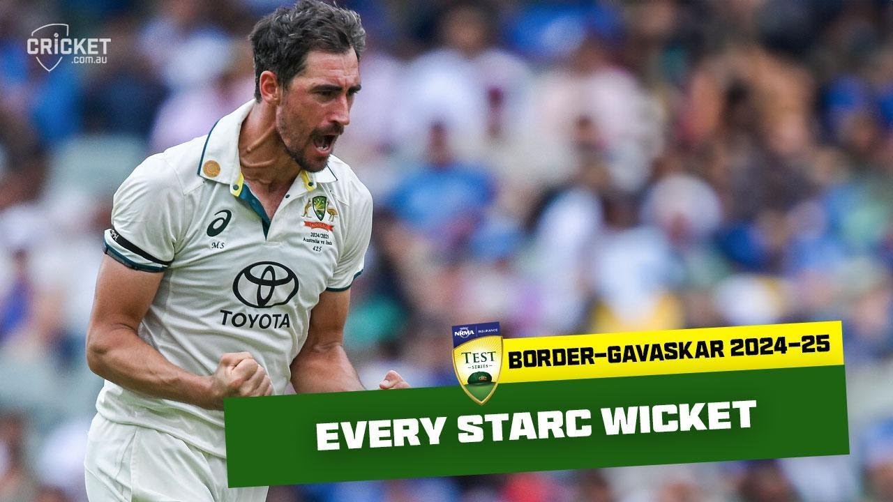 Every wicket: Mitch Starc scythes his way through | Australia v India ...