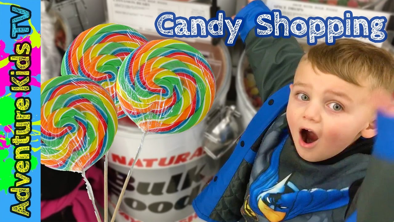 We go candy shopping at a bulk candy store with all sorts of giant ...