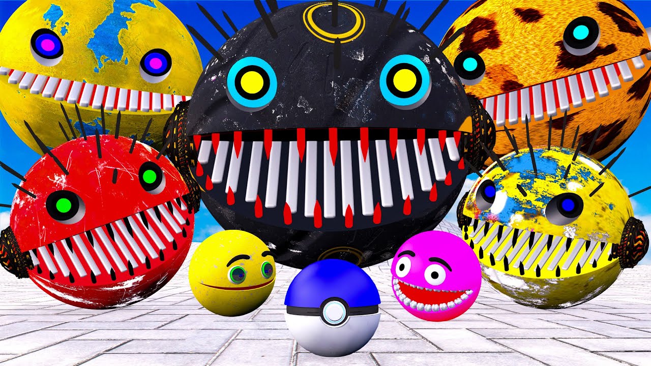 Robot Pacman Vs Ms Pacman Vs Pacman Monster In Pokemon #123 - YouTube