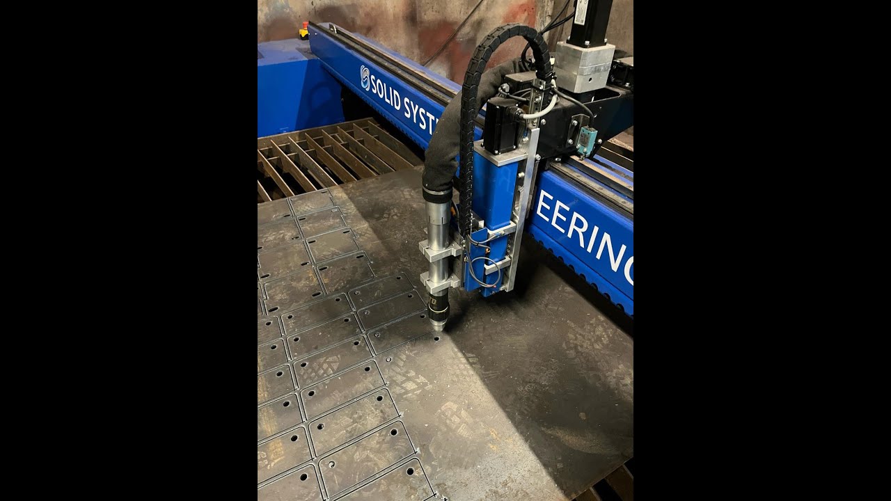 KERF CNC Plasma first tests in 5mm - YouTube