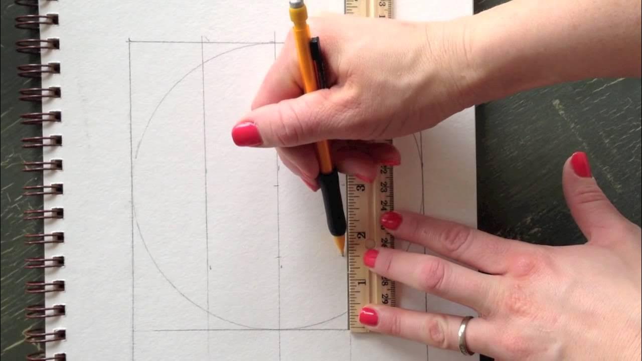How to divide a circle into 12 equal parts - YouTube
