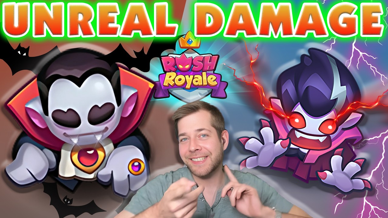 Crazy damage with Vampire DPS | Rush Royale - YouTube