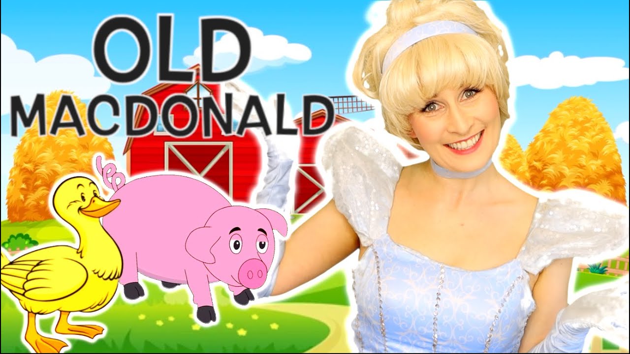 👑 Cinderella Sings Old MacDonald Had a Farm! 🎵🐄 | Fun Princess Nursery ...