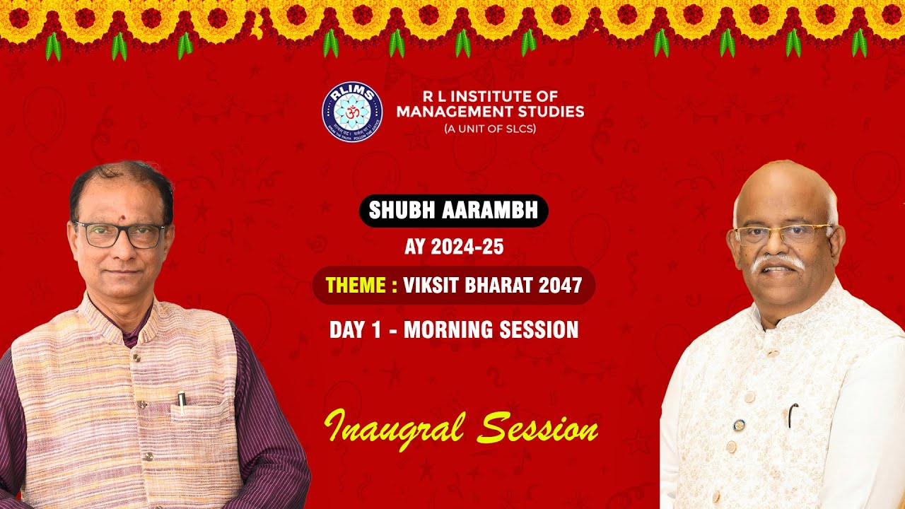 Shubh Aarambh 2024 | RLIMS 14-Day Student Induction Program | Inaugural ...