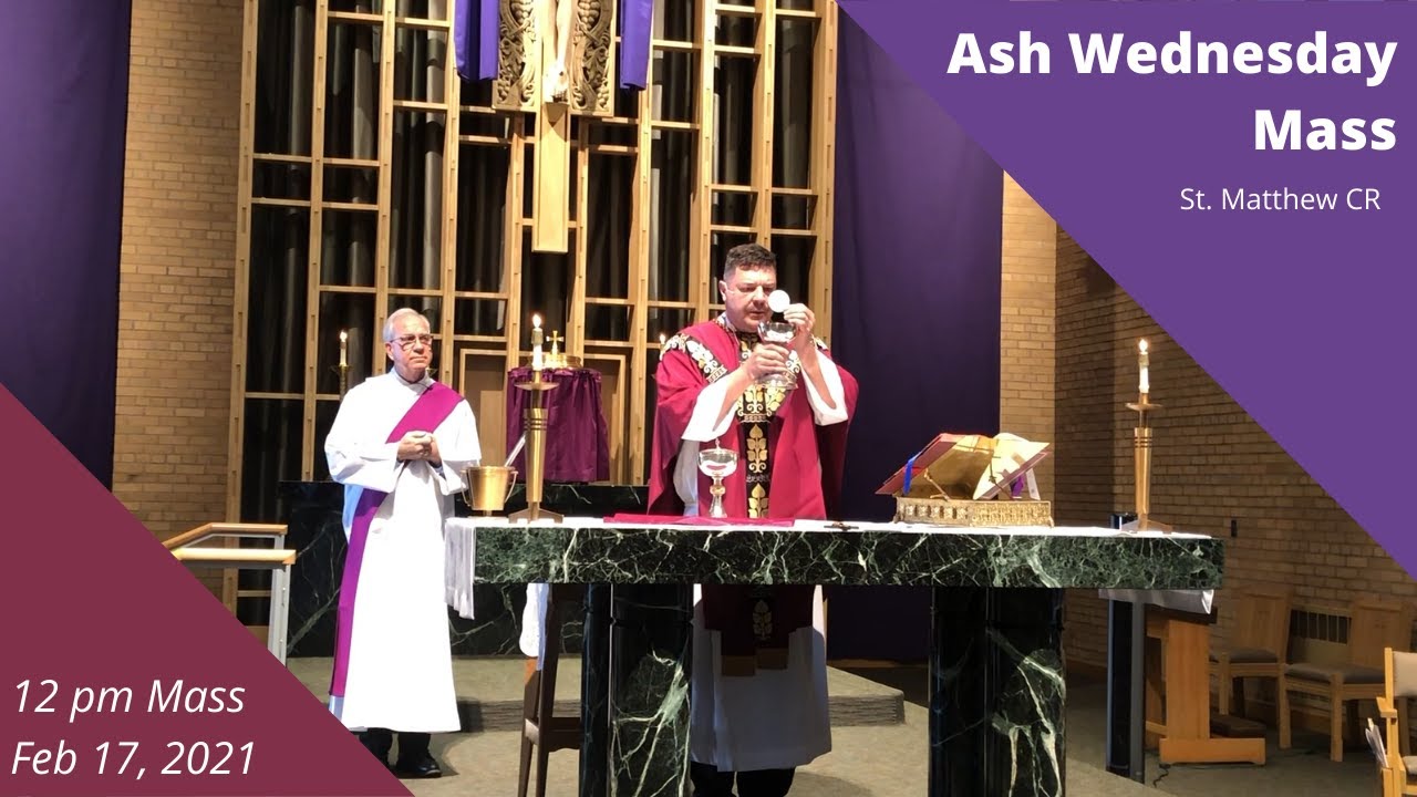 Mass for Ash Wednesday - YouTube