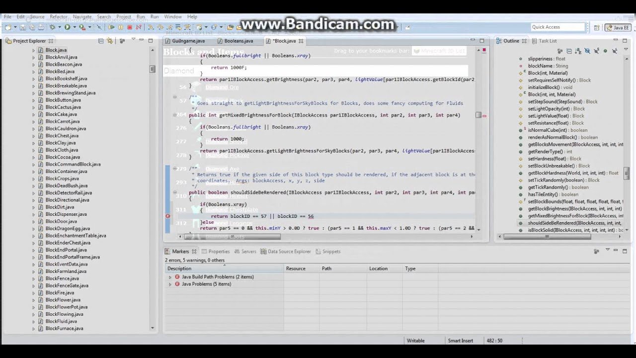 Minecraft Hacked Client Coding Ep 2 Fullbright And X Ray Part 1 Youtube