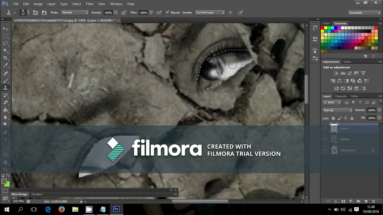 TUTORIAL ZOMBIE FACE WITH PHOTOSHOP - YouTube