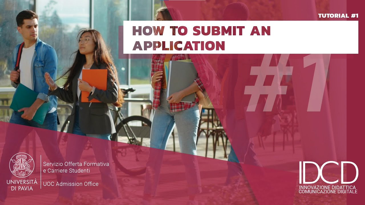 Admission - tutorial #1 - How to submit an application - University of ...