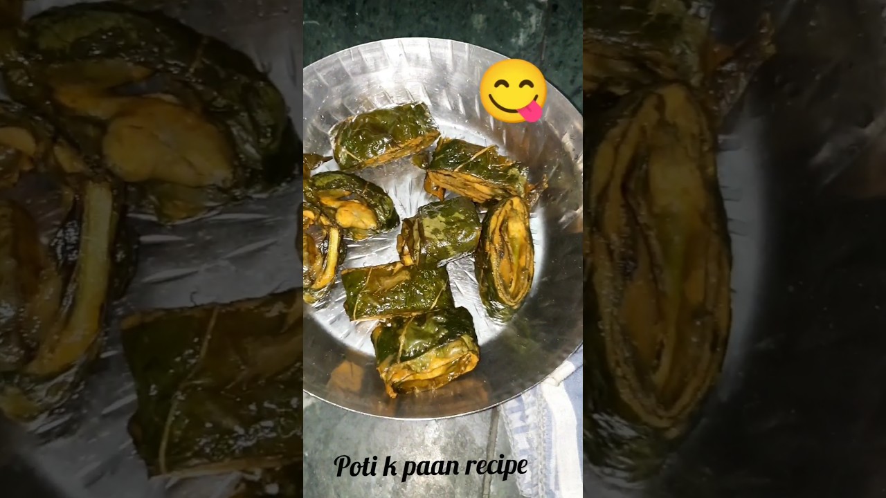 crispy fried patta pakoda recipe/poti k paan patre recipe/arbi patta ...