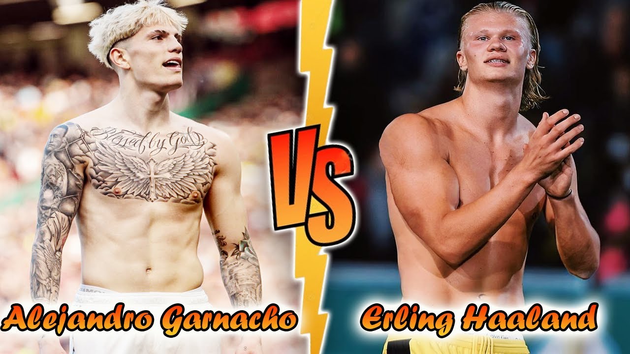 Erling Haaland VS Alejandro Garnacho Transformation ⭐ 2024 | From 01 To ...