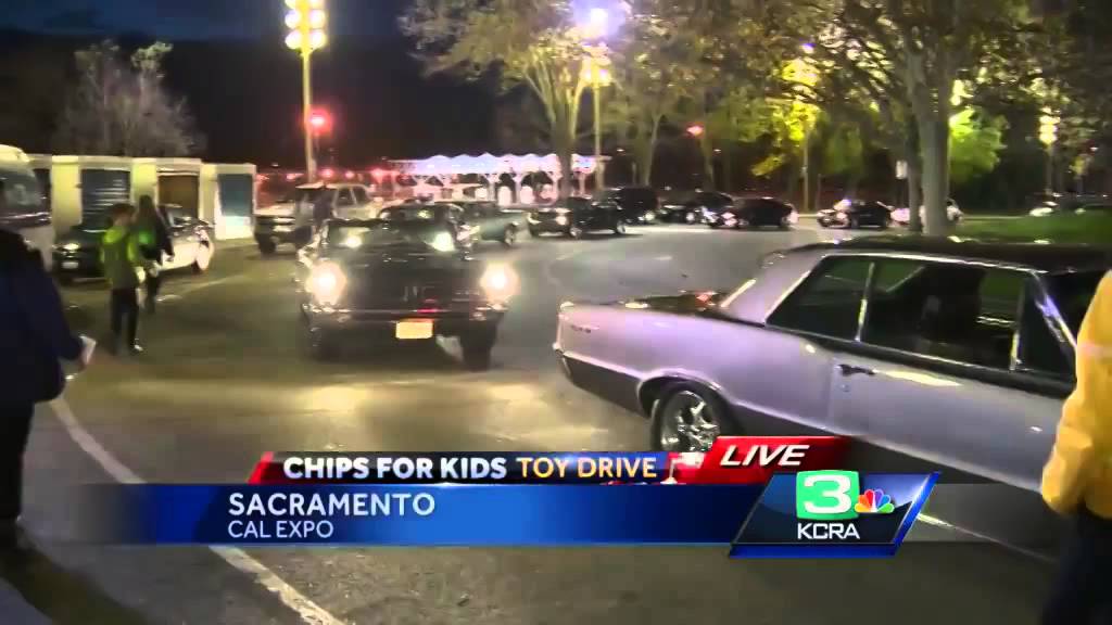 Car club brings lots of toys for Chips for Kids toy drive - YouTube