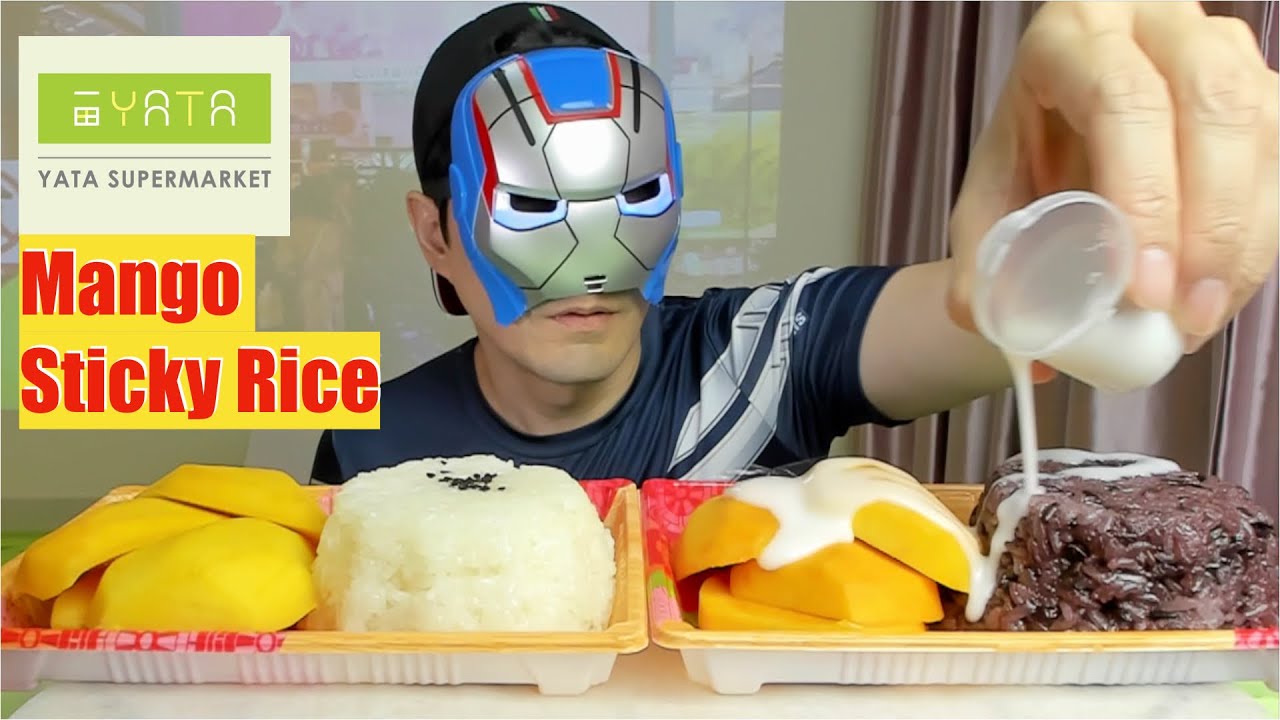 Mango Sticky Rice MUKBANG 먹방 Eating Show - YouTube