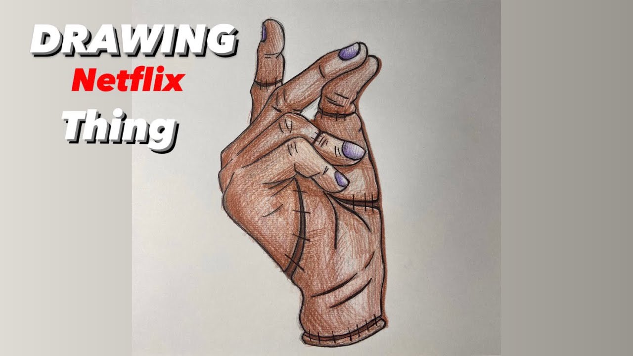 Drawing Wednesday Netflix : Thing - YouTube