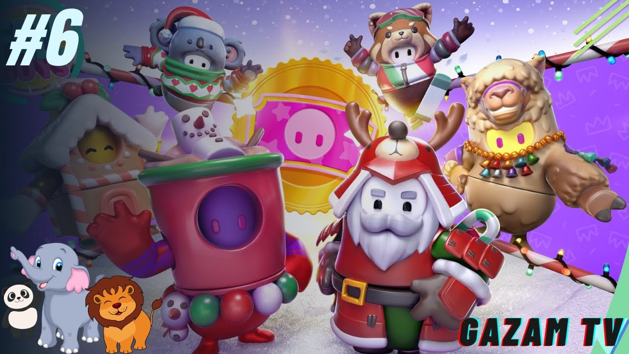 FALL GUYS #6 - REVIEW SKIN EPIC FULL PAKE CELANA MAGMA BEAN :D - YouTube