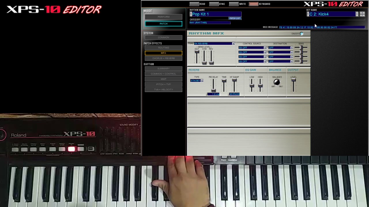 Roland XPS10 - Editando Kit de Bateria (Drum Pad) - YouTube
