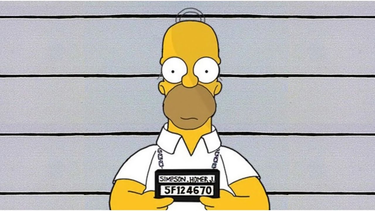 Homer Gets Caught In Possession Of Illegal Goods - YouTube