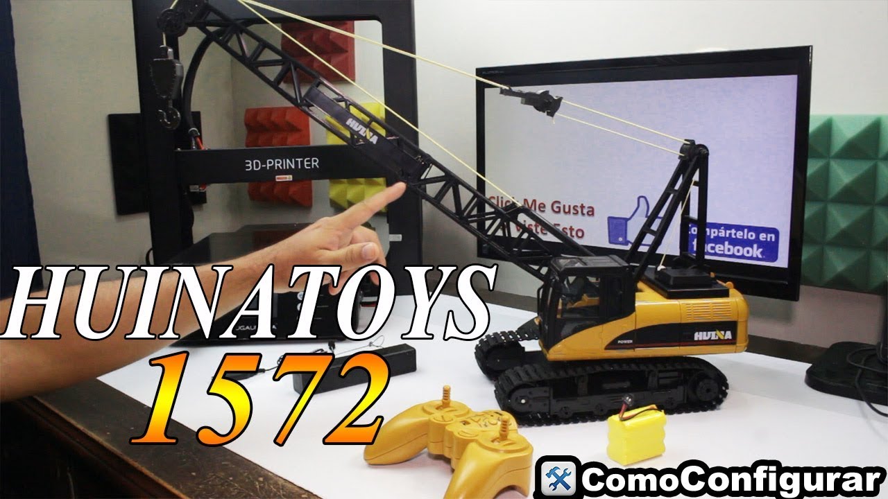 Maquina Pesada a Control Remoto HUINA TOYS 1572 Español - YouTube