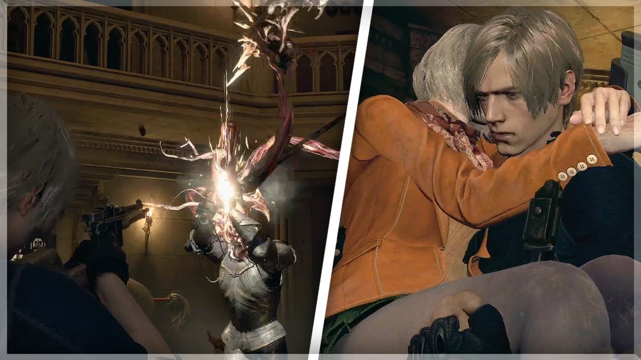 Knight Armor Comes to Life Fight With Ashley - Resident Evil 4 Remake ...