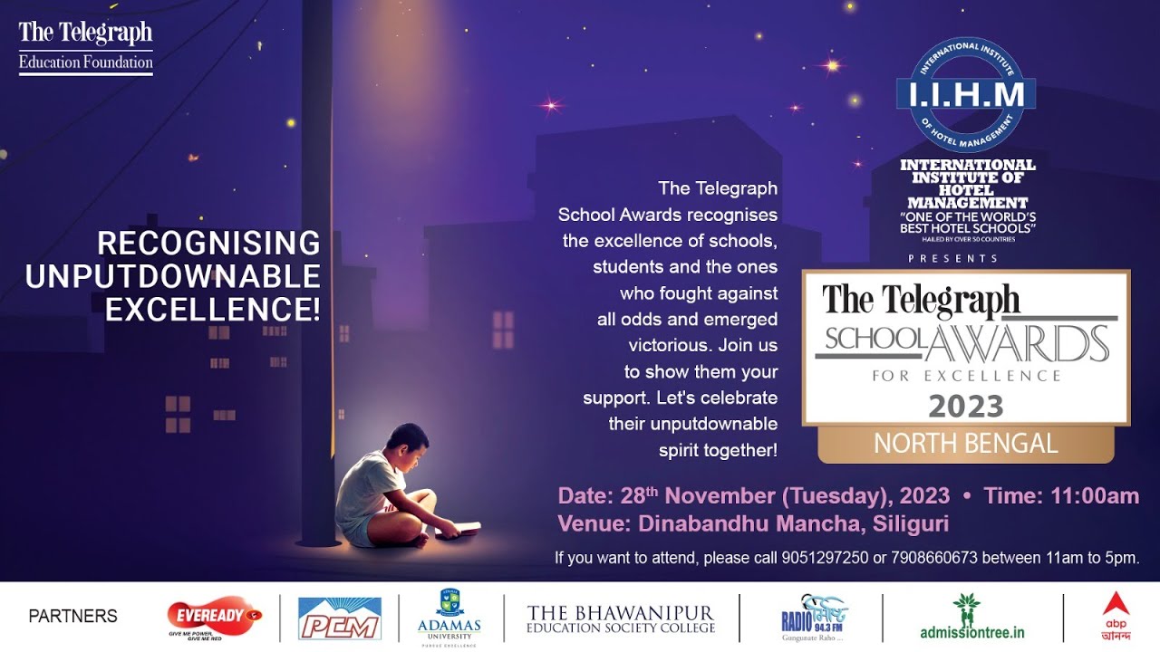 The Telegraph School Awards for Excellence 2023-North Bengal - YouTube
