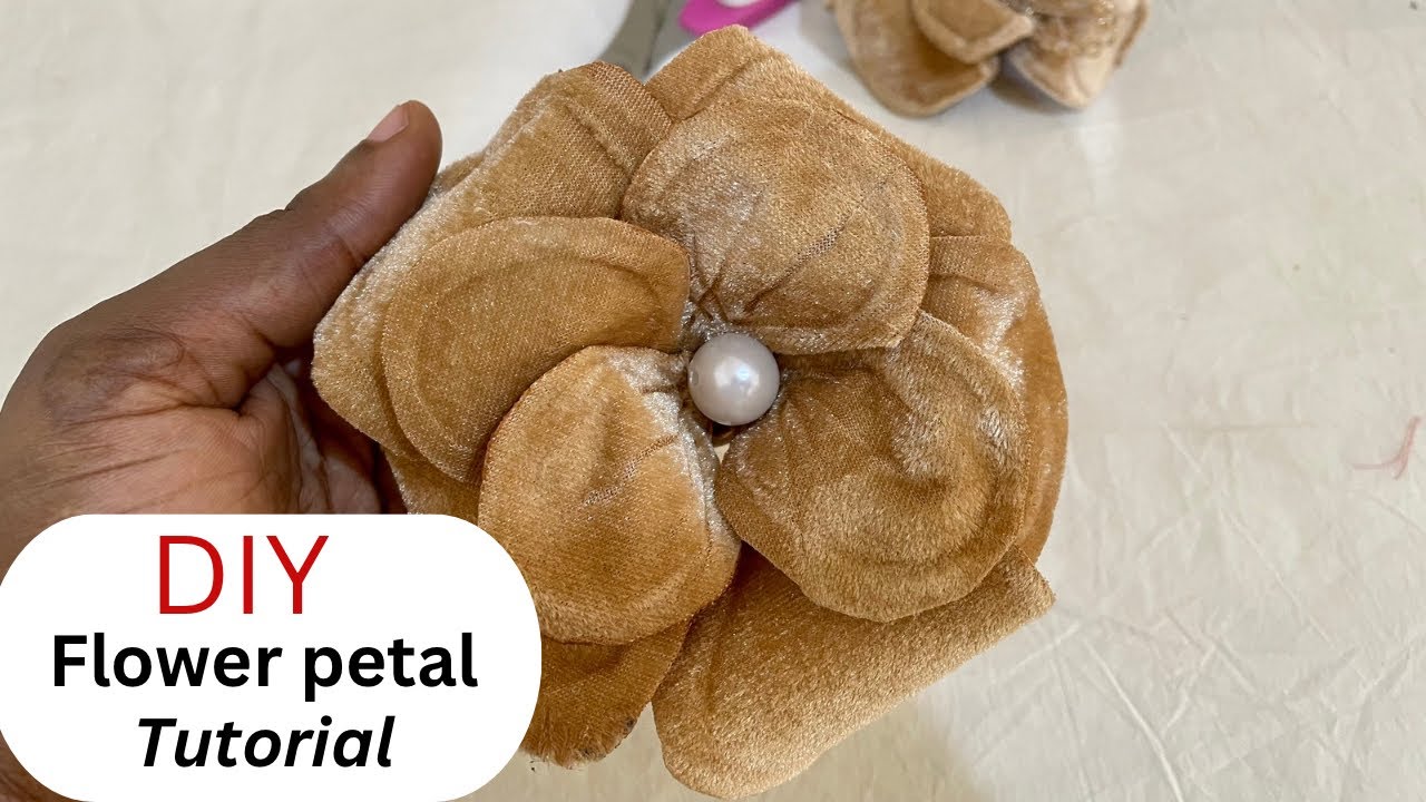 STRUCTURED FLOWER PETAL TUTORIAL, DIY/ NO SEWING ️ - YouTube