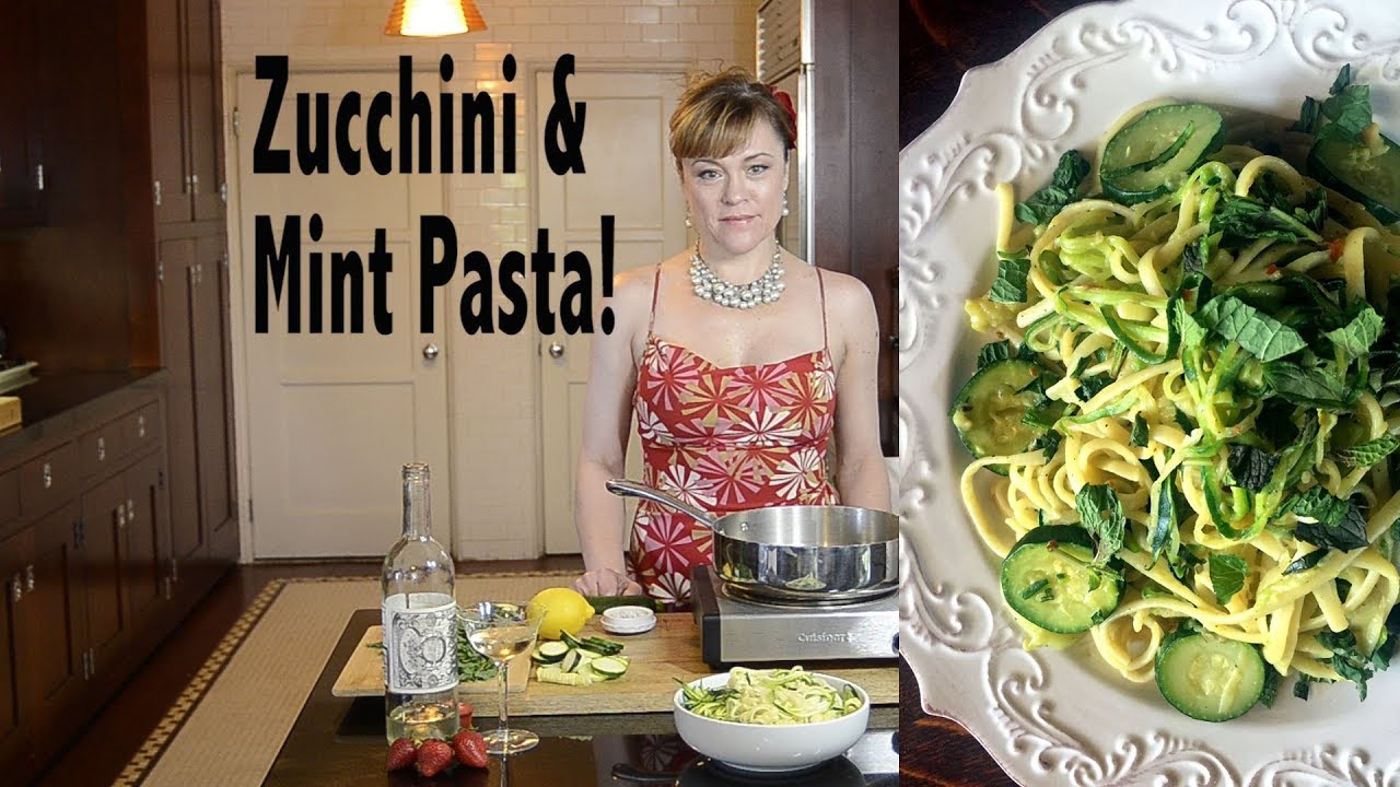 DDD Ep. #9 - Vegan Zucchini Mint Pasta - YouTube
