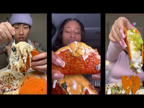 CHIPOTLE TACOS COMPILATION || TIKTOK MUKBANG COMPILATION PT.5