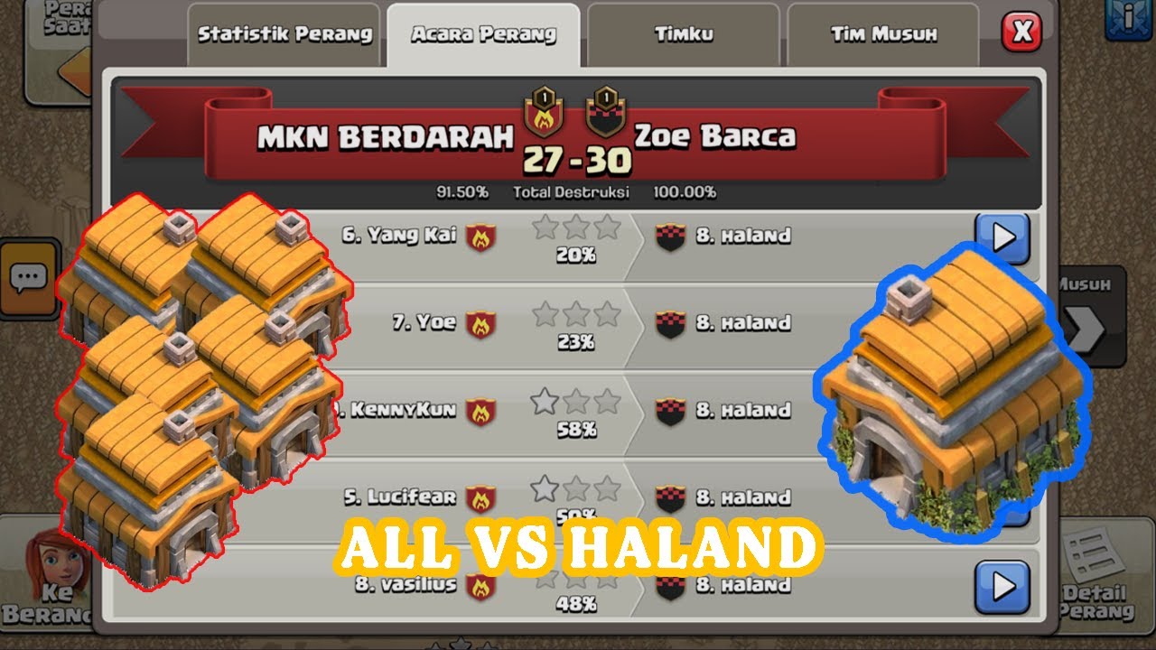 TH 5 VS TH 6! CLASH OF CLANS MKN BERDARAH #2 - YouTube