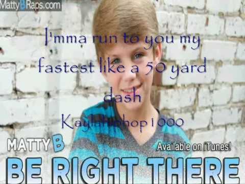 MattyB - Be Right There (Original Song LYRICS - YouTube