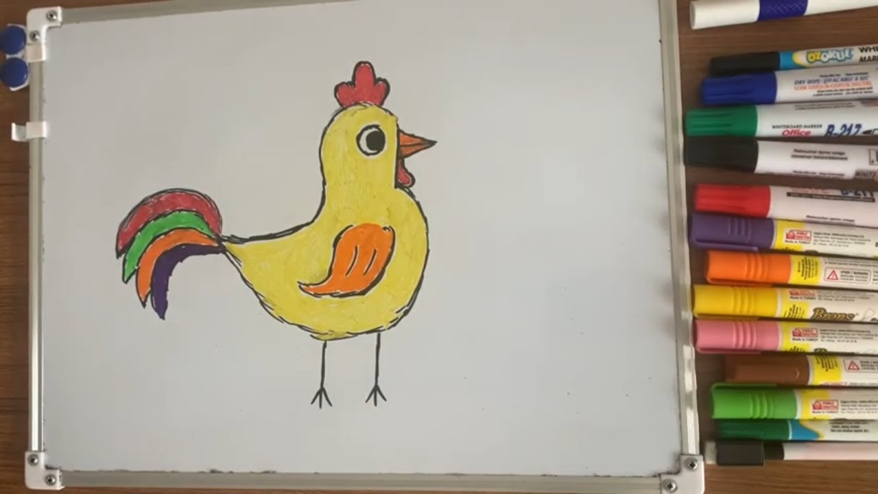 Xoruz şəkli çəkmək - horoz resmi çizmek - xoruz sekli cekmek - YouTube