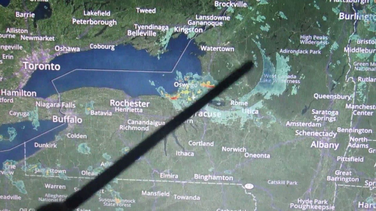 HAARP Ring Proof 9-8-17 Day before Hurricane Irma CBS radar - YouTube