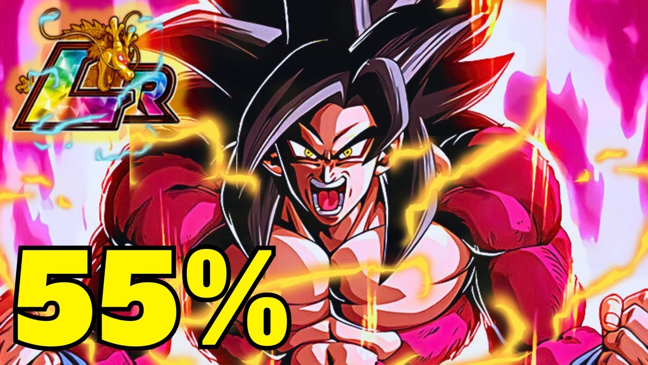 HE IS INCREDIBLE! LR INT SS4 FULL POWER GOKU 55% SHOWCASE! (DBZ: Dokkan ...