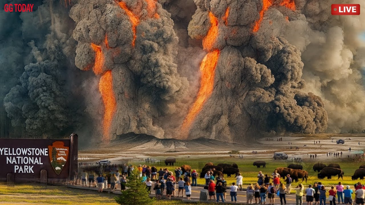 Horrifying Eruption: Live Footage of Yellowstone's Giant Geyser Erupts ...
