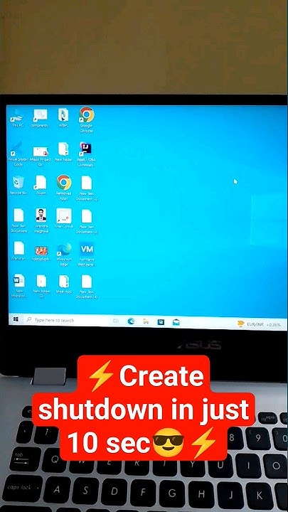 Create Shutdown Button In Just 10 Sec🔥 Viral Shorts Shortvideo Computer Excel Youtube