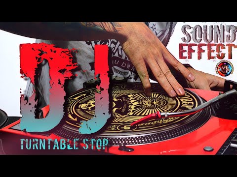 Dj Stop Sound Effect / Dj Stopping Turntable Record / Sound Of ...