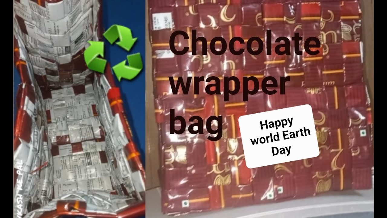 chocolate के प्लास्टिक बैग (wrapper) से बनाना सीखे #craft #recycle ...