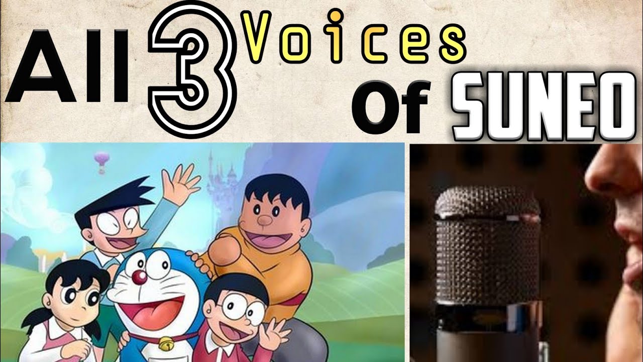 All 3 Voices Of Suneo | Suneo Voice Artist | Abhilash Thapiyal | Info ...