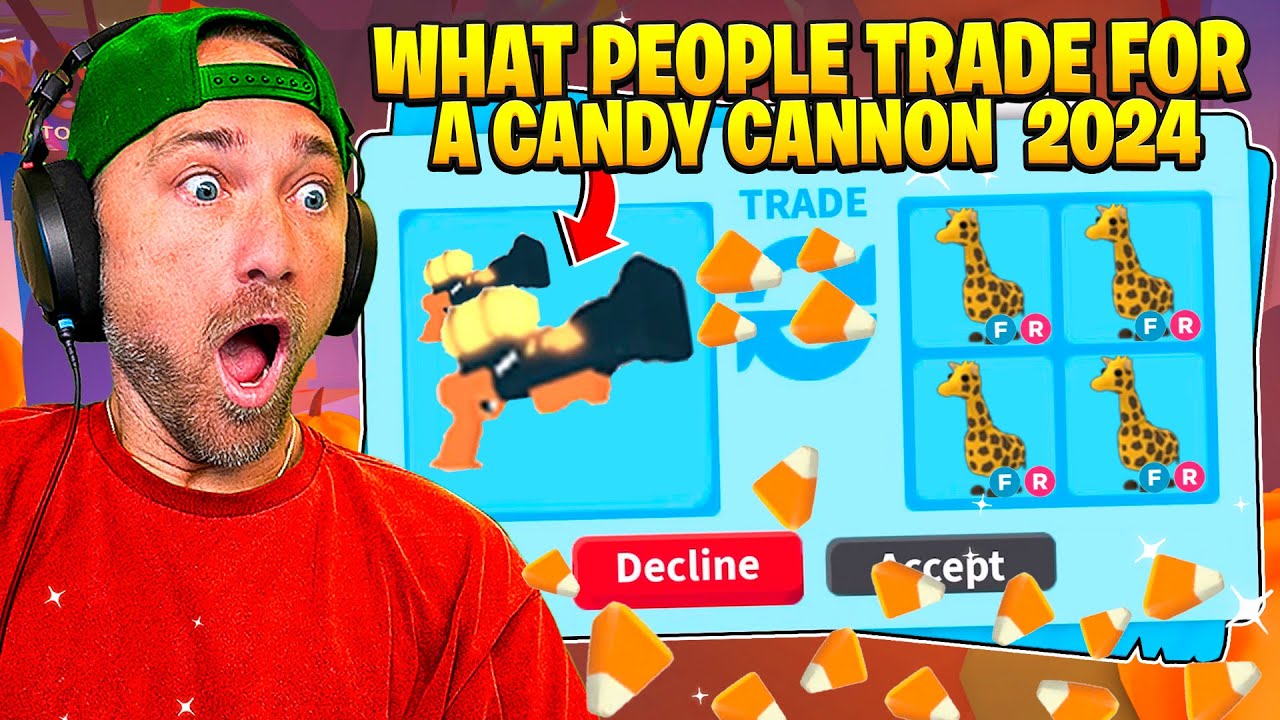 I Trade My SUPER RARE CANDY CANNON! Roblox Adopt Me!! - YouTube