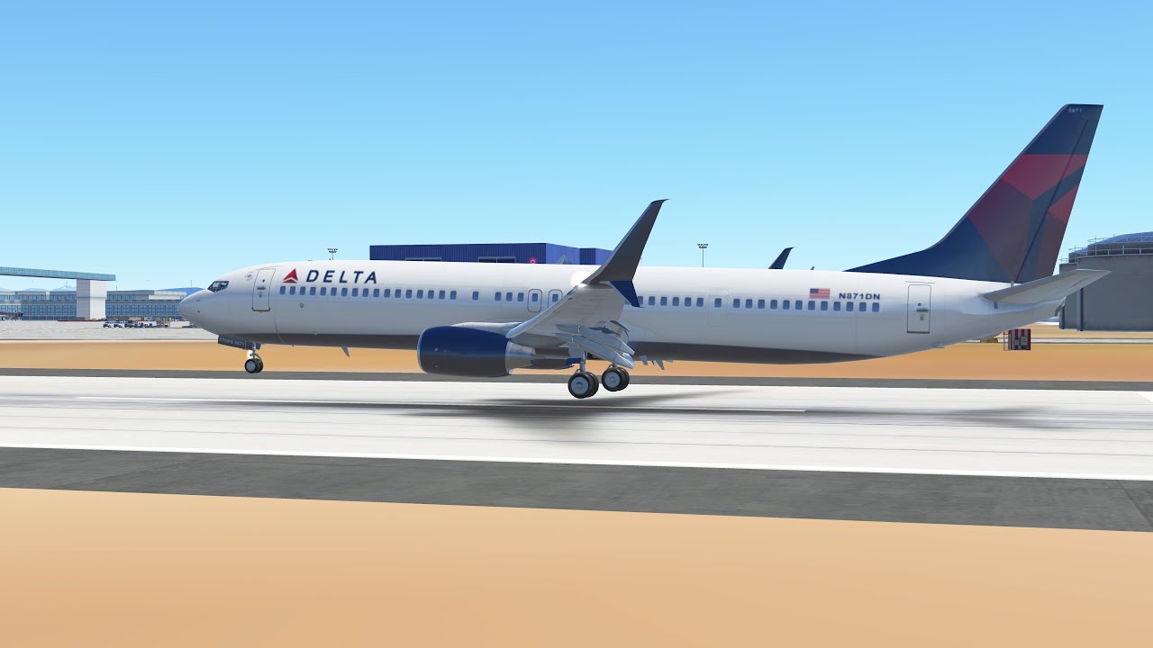 Infinite Flight Boeing 737-800 Delta airlines flight from LAX to SEA ...