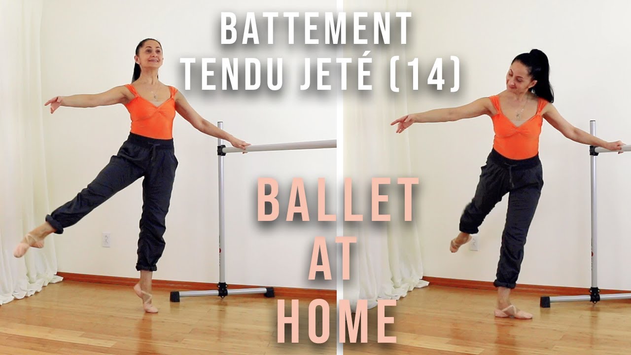 Ballet Combination: Battement Tendu Jeté (14) | BALLET AT HOME | Nataliya Bondar-Shelest - YouTube