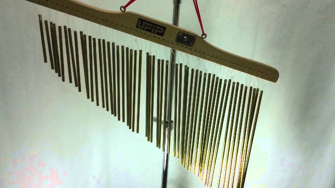 UFIP Brass Wind Chimes Large - YouTube