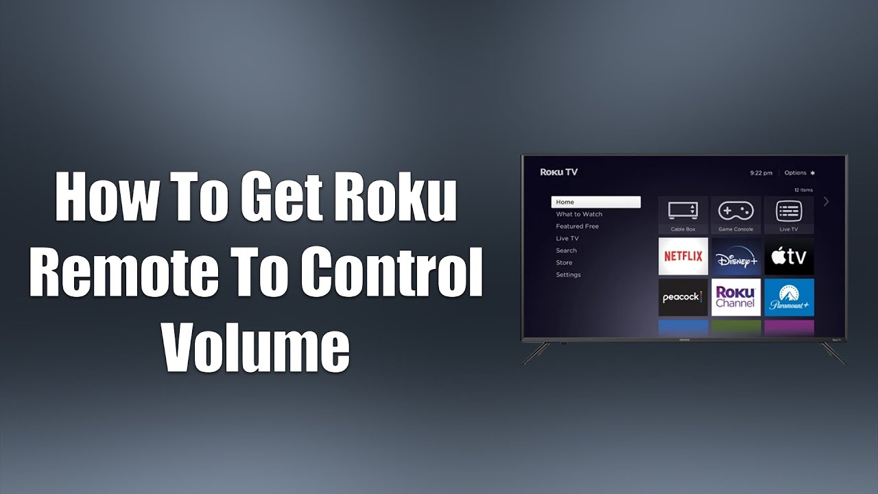 How To Get Roku Remote To Control Volume - YouTube