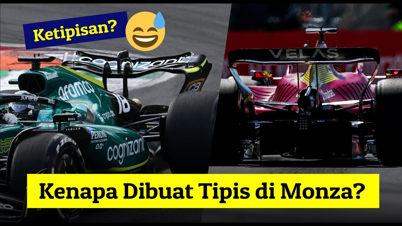Kenapa Sayap Belakang Mobil F1 di Monza Dibuat Tipis & Kecil? - YouTube